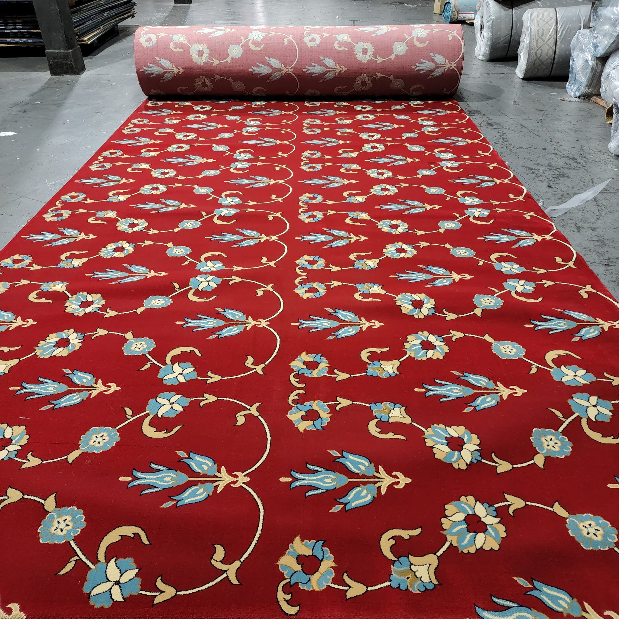 ISTANBUL BLUE MOSQUE Red Floral Mosque & Masjid Carpet – MUSALLA CARPETS